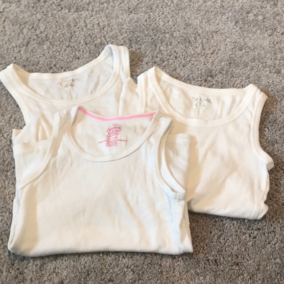Shirts & Tops | Girls White Tank Top Bundle | Poshmark